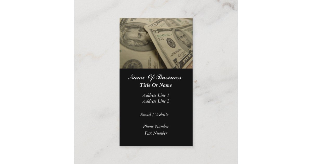 Financial Services Business Card | Zazzle