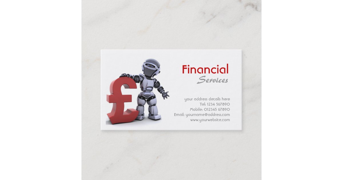 Financial Services Business Card | Zazzle