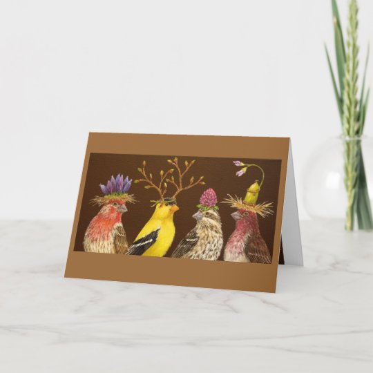 Finch Party card | Zazzle.com