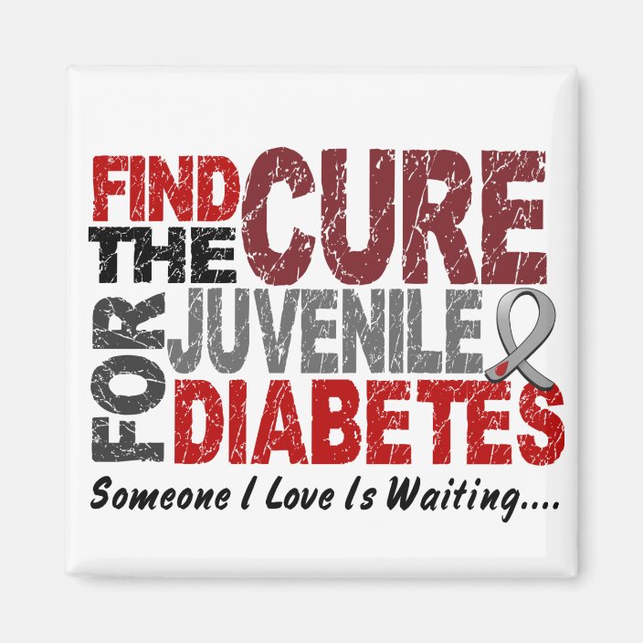Find The Cure 1 JUVENILE DIABETES T-Shirts & Gifts Magnet | Zazzle.com