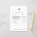 Find the Guest Duck Baby Shower Game Simple | Zazzle