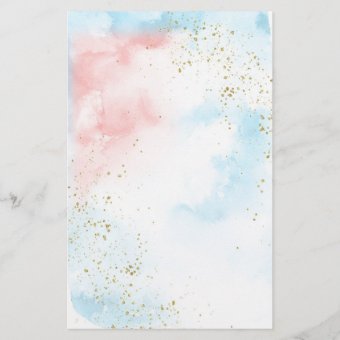 "Find the guest" Gold Pink Blue Gender Reveal Game | Zazzle
