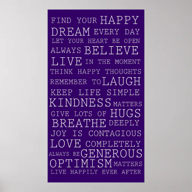 Find Your Happy Poster | Zazzle