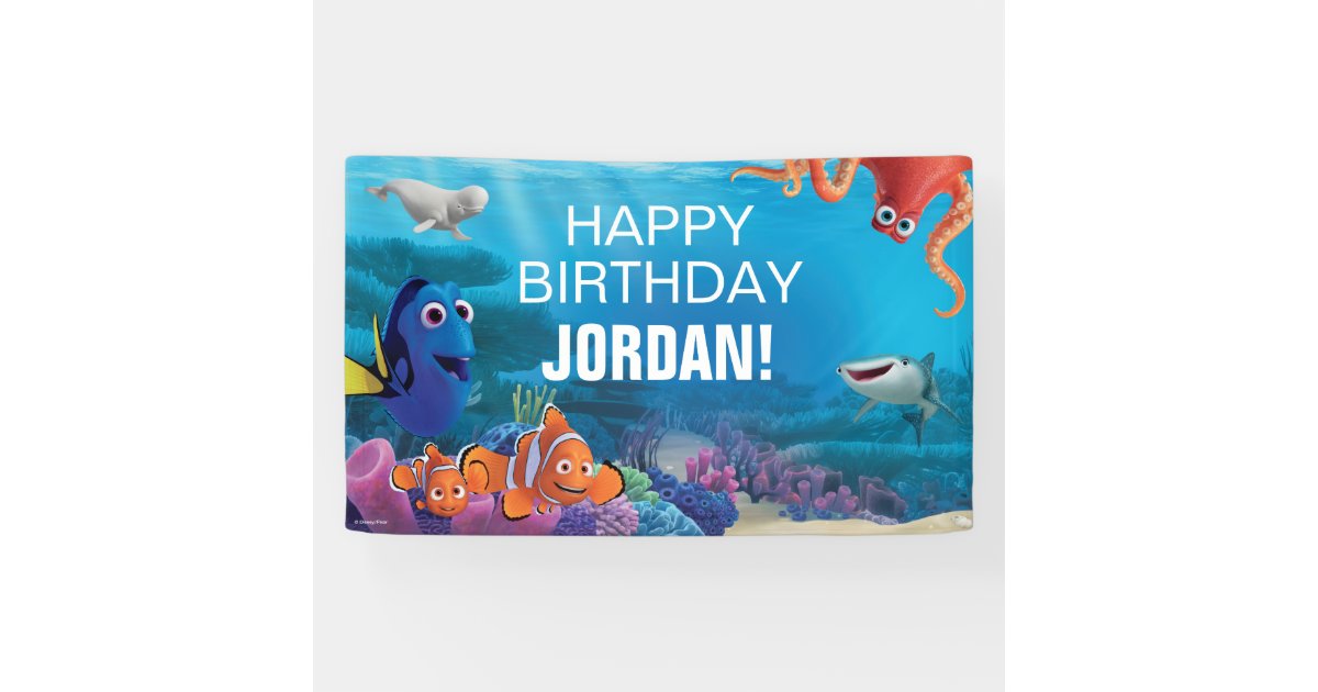 Finding Dory Birthday Banner | Zazzle