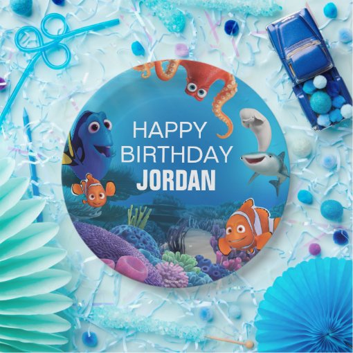 Finding Dory Birthday Paper Plates | Zazzle