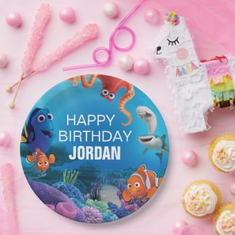 Finding Dory Birthday Paper Plates | Zazzle