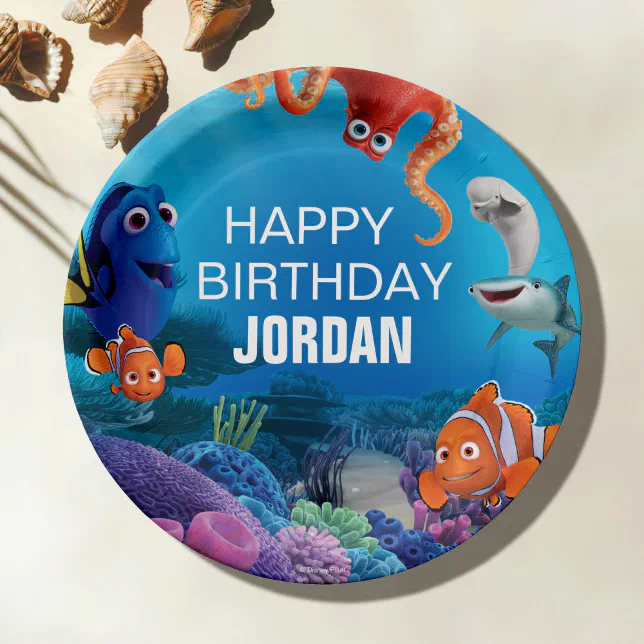 Finding Dory Birthday Paper Plates | Zazzle
