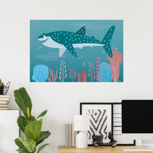 Finding Dory | Destiny the Whale Shark Poster | Zazzle
