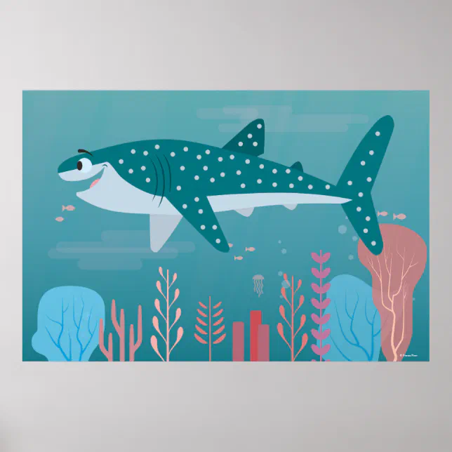Finding Dory | Destiny the Whale Shark Poster | Zazzle