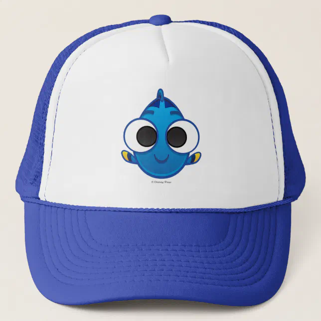 Finding Dory | Dory Emoji Trucker Hat | Zazzle