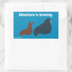 Finding Dory | Fluke & Rudder Rectangular Sticker | Zazzle