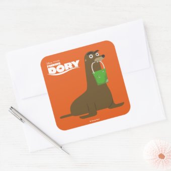 Finding Dory | Gerald Square Sticker | Zazzle