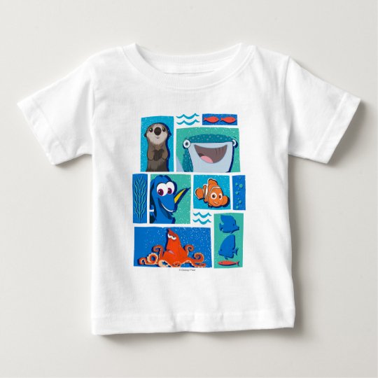 Finding Dory | Group of Characters Baby T-Shirt | Zazzle.com