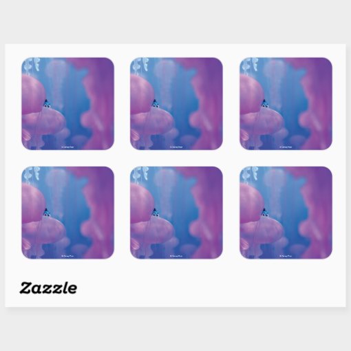 Finding Dory | Hide and Seek - Jellyfish Square Sticker | Zazzle