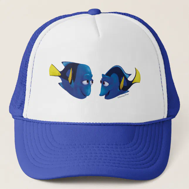 Finding Dory | Jenny & Charlie Trucker Hat | Zazzle