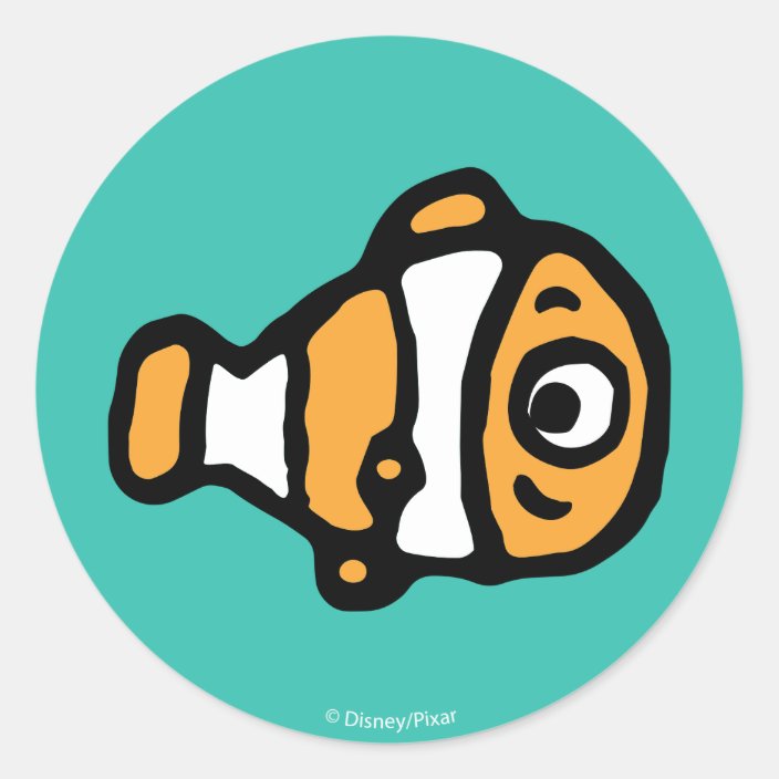 Finding Dory | Nemo Cartoon Classic Round Sticker | Zazzle.com