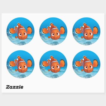 Finding Dory Nemo Classic Round Sticker | Zazzle
