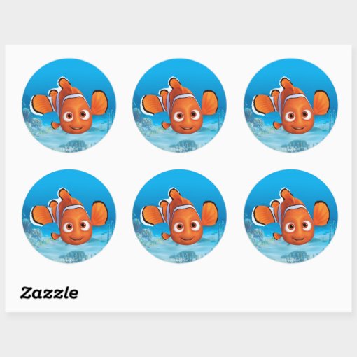 Finding Dory Nemo Classic Round Sticker | Zazzle
