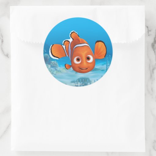 Finding Dory Nemo Classic Round Sticker | Zazzle