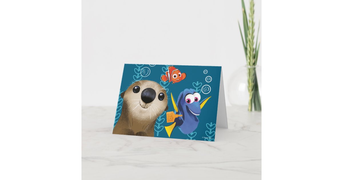 Finding Dory Nemo Dory And Otter Card Zazzle