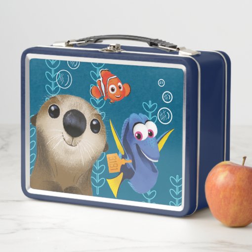 Finding Dory | Nemo, Dory & Otter Metal Lunch Box | Zazzle