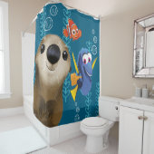 Finding Dory | Nemo, Dory & Otter Shower Curtain | Zazzle
