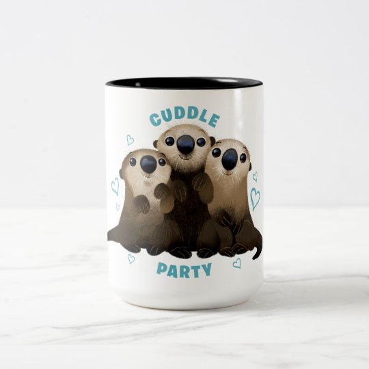 Finding Dory Otters | Cuddle Party 2 Two-Tone Coffee Mug | Zazzle.com