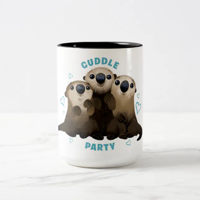 Finding Dory Otters | Cuddle Party 2 Two-Tone Coffee Mug | Zazzle