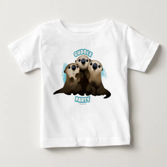 Finding Dory Otters | Cuddle Party Baby T-Shirt | Zazzle