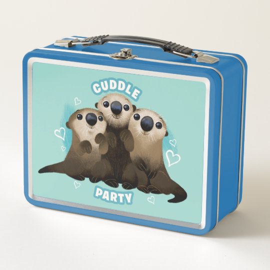 Finding Dory Otters | Cuddle Party Metal Lunch Box | Zazzle.com