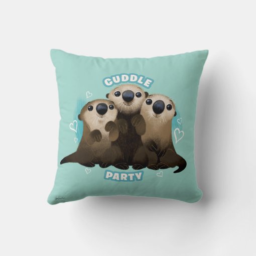 Finding Dory Otters | Cuddle Party Throw Pillow | Zazzle