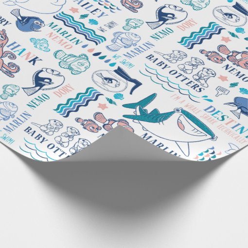 Finding Dory Pastel Pattern Wrapping Paper | Zazzle
