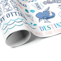 Finding Dory Pastel Pattern Wrapping Paper | Zazzle