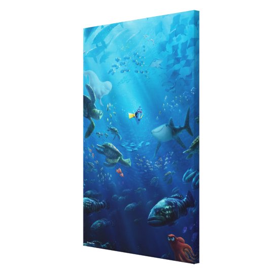 Finding Dory | Poster Art Canvas Print | Zazzle.com