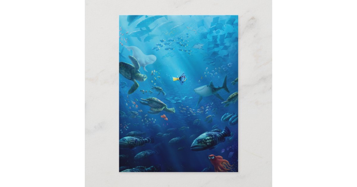 Finding Dory | Poster Art Postcard | Zazzle
