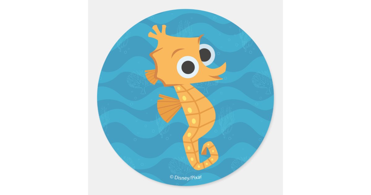 Finding Dory | Sheldon Classic Round Sticker | Zazzle