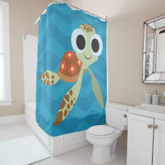 Finding Dory | Squirt Shower Curtain | Zazzle