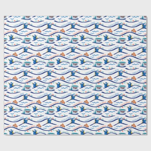 Finding Dory Wave Pattern Wrapping Paper | Zazzle