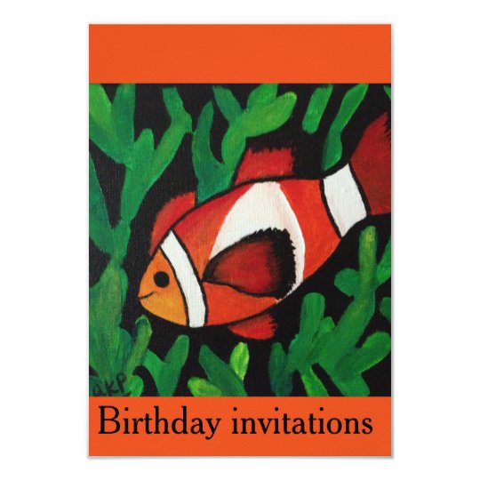 Finding Nemo birthday invitations for kids | Zazzle.com