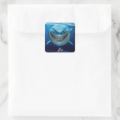 Finding Nemo | Bruce Grinning Square Sticker | Zazzle