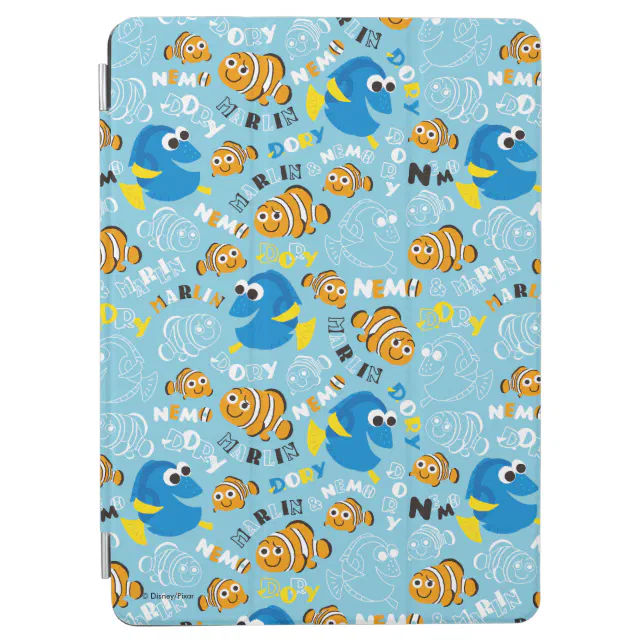 Finding Nemo | Dory and Nemo Pattern iPad Air Cover | Zazzle