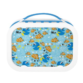 Finding Nemo | Dory and Nemo Pattern Lunch Box | Zazzle