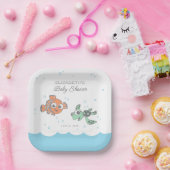 Finding Nemo & Squirt Baby Shower Paper Plates | Zazzle