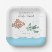 Finding Nemo & Squirt Baby Shower Paper Plates | Zazzle