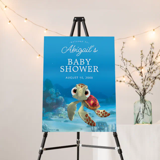 Finding Nemo | Squirt Baby Shower Welcome Sign | Zazzle
