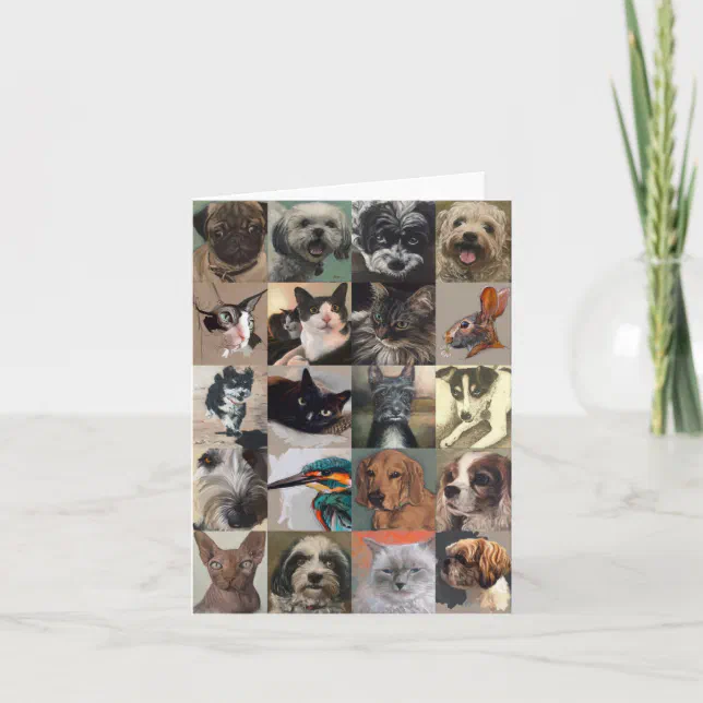 Fine Art Dog and Cat Thank You Cards | Zazzle