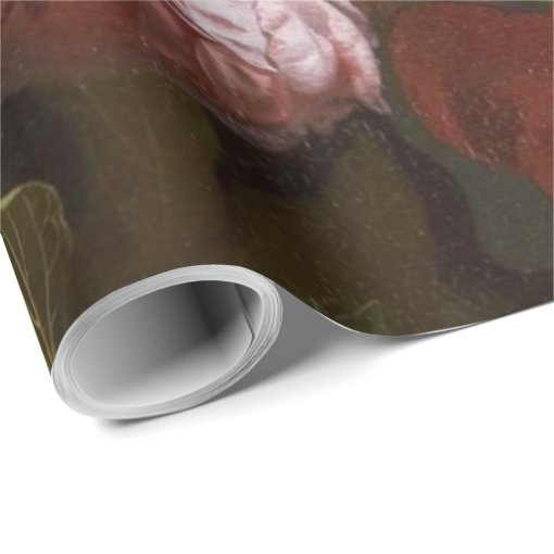 Fine Art Floral Decoupage Poster Wrapping Paper | Zazzle