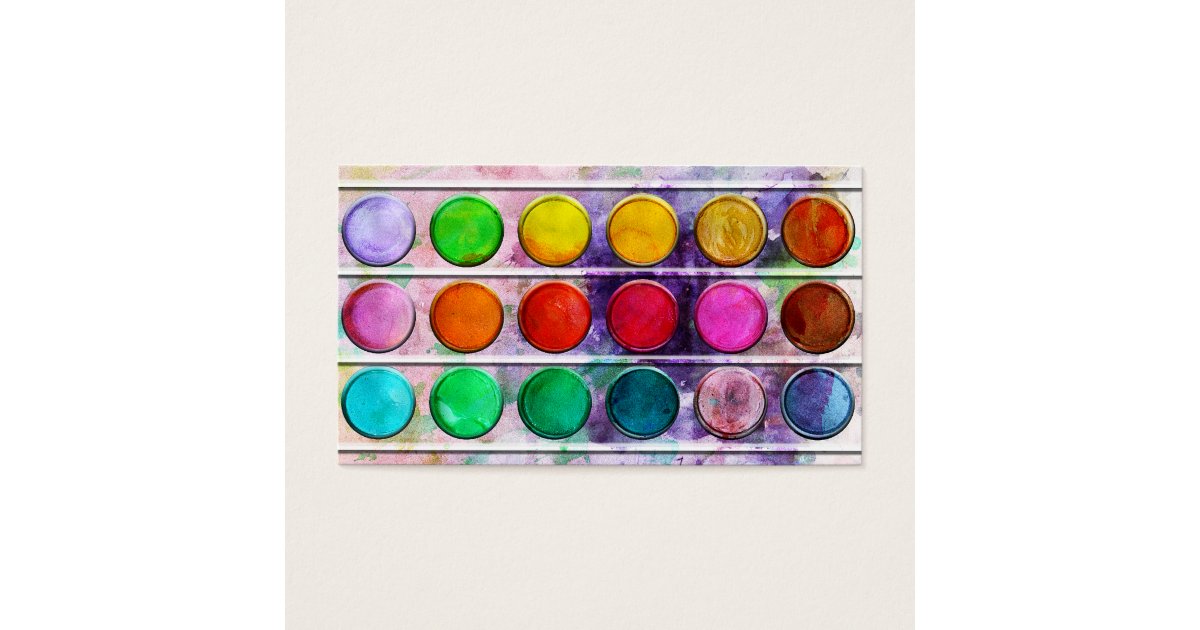 Fine Art Fun Colorful Paint Color Box | Zazzle