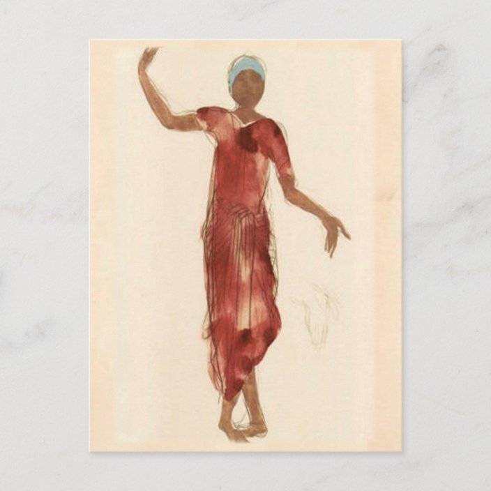 Fine Art ~ Rodin's Cambodia Dancer c1906 Postcard | Zazzle.com