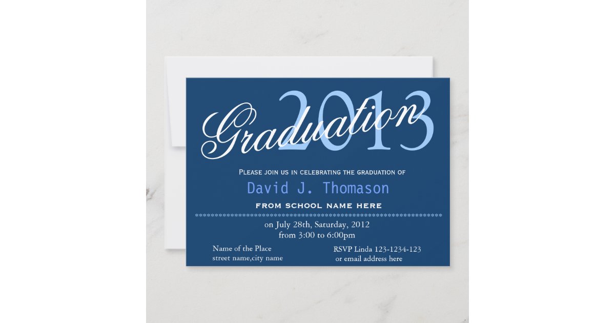 Fine art, Starry Night, classic,stylish graduation Invitation | Zazzle